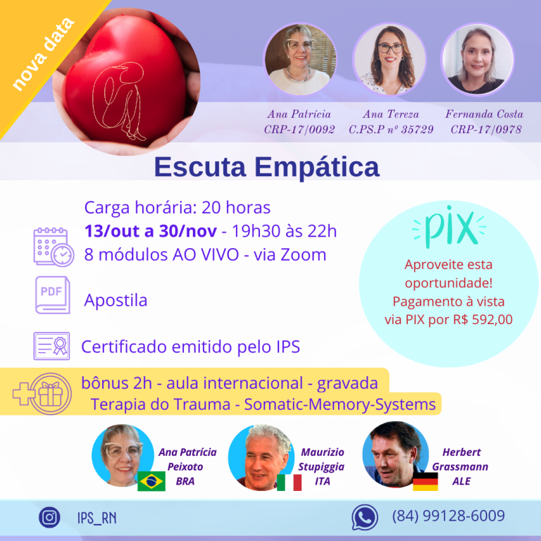 Biossistêmica: a escuta empática - Instituto de Psicologia Somática
